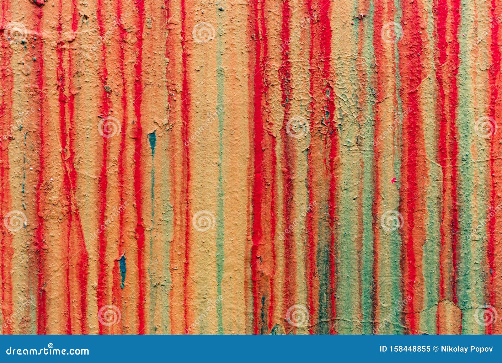 Wall with Smudges of Multi-colored Paint Stock Image - Image of graphic ...