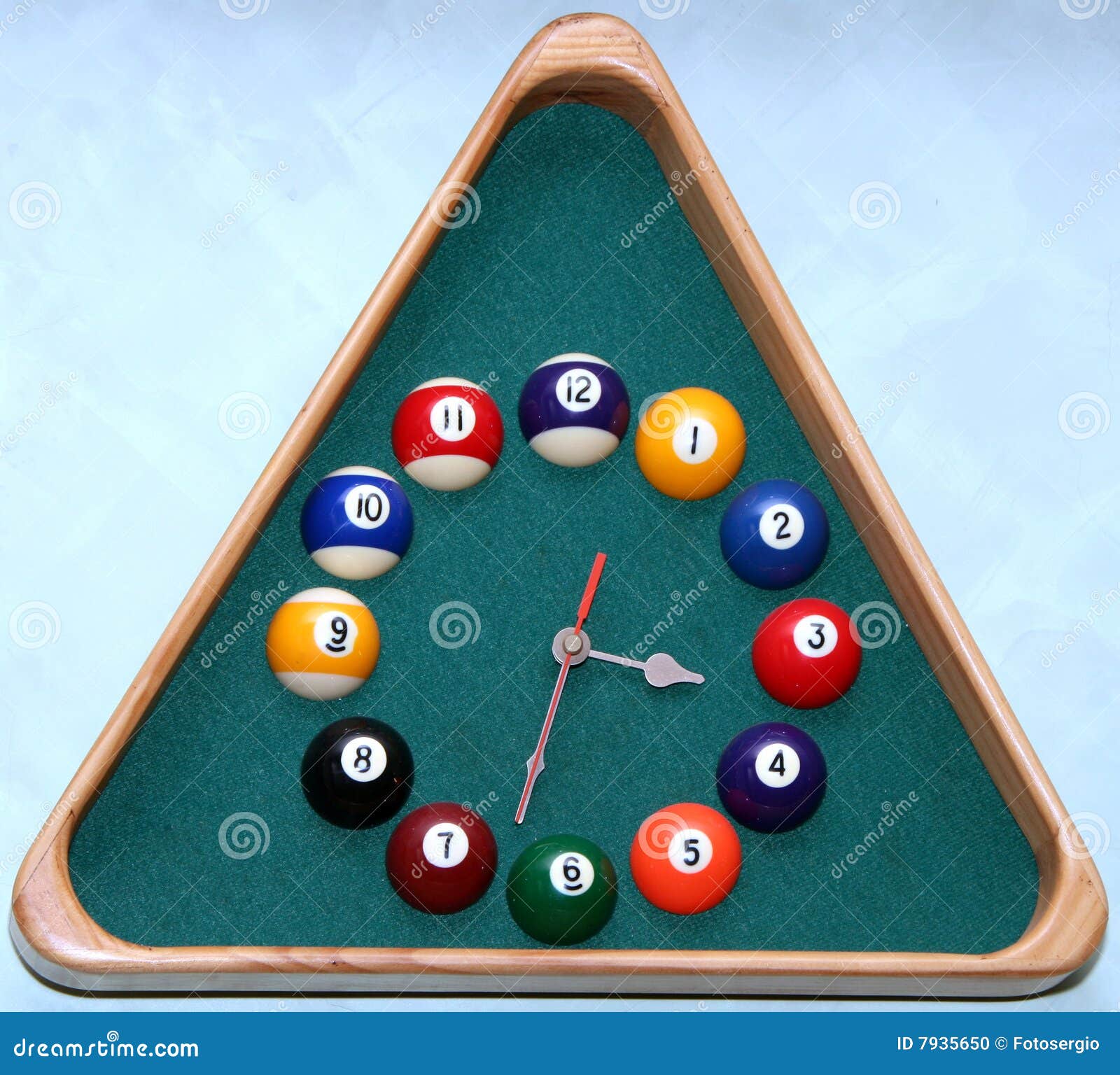 Wall snooker clocks stock photo. Image of clock, color - 7935650