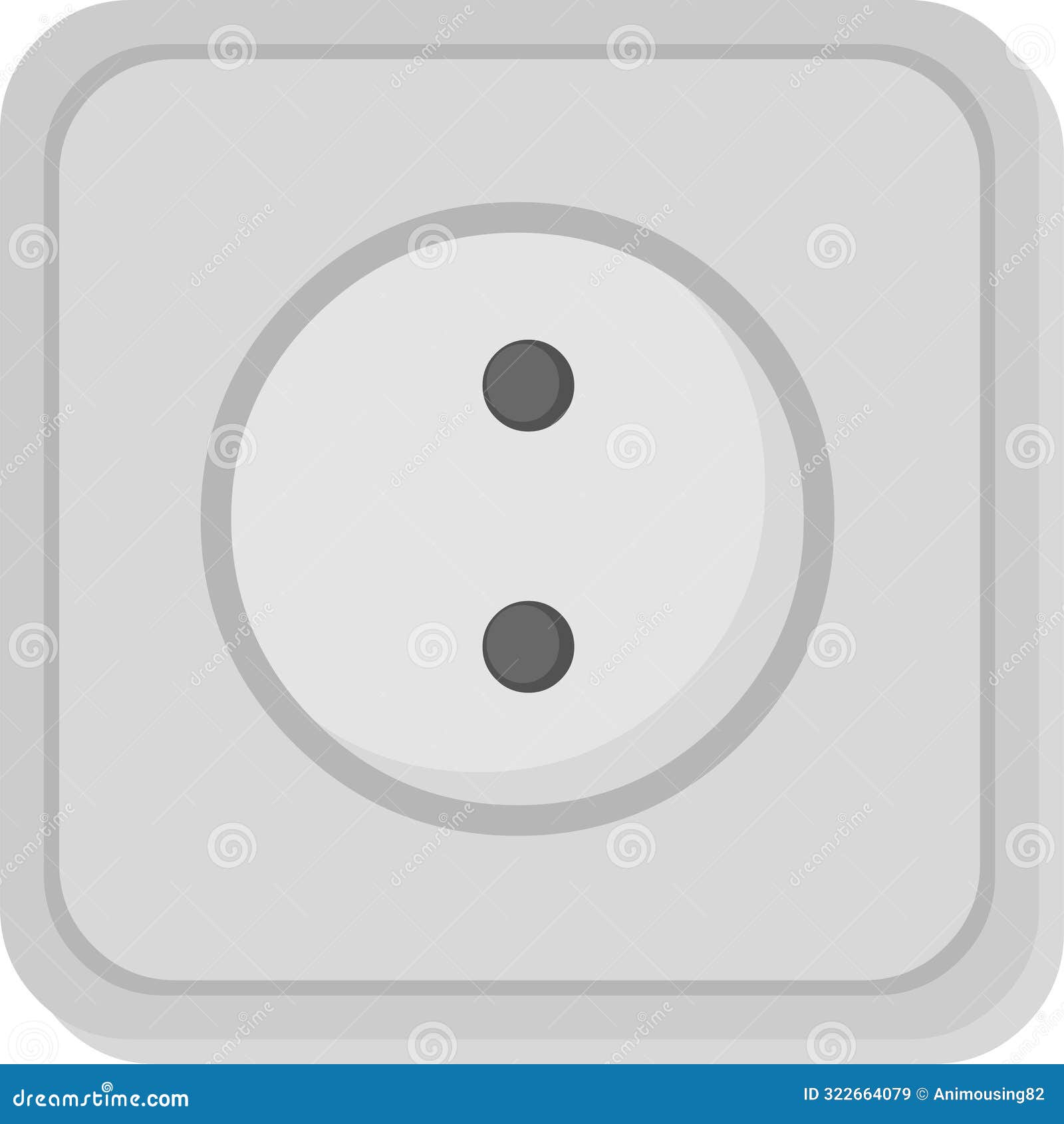 Wall socket cartoon stock vector. Illustration of socket - 322664079