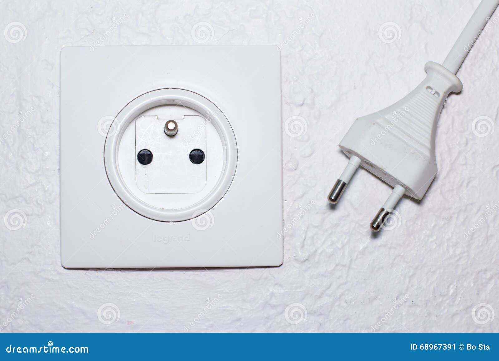 Wall Socket and Electrical Plug Stock Image - Image of consumption ...