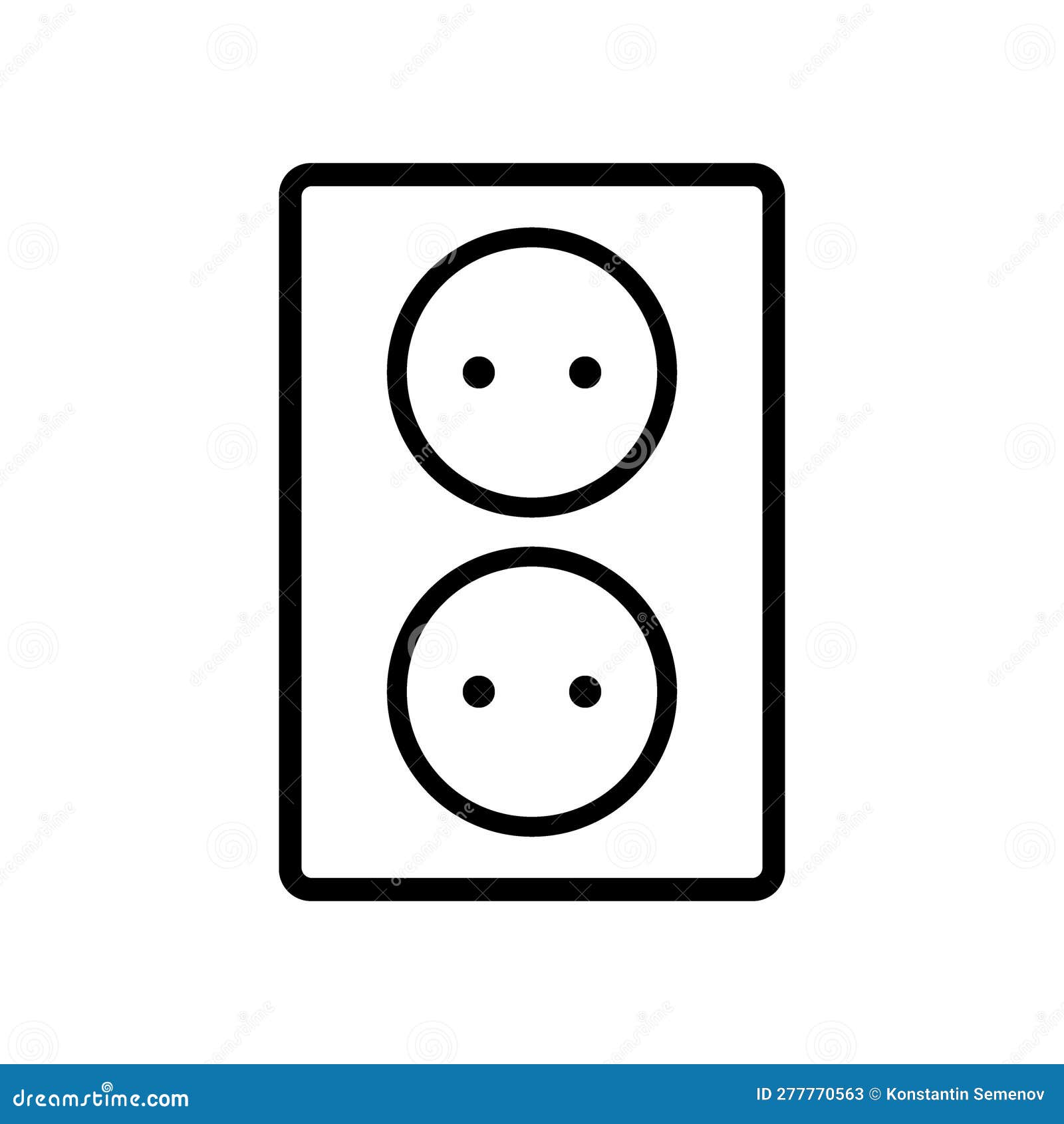 Wall Socket Symbols Set Cartoon Vector | CartoonDealer.com #22384391