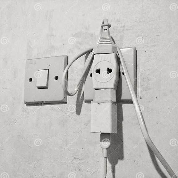 Wall socket in the room stock photo. Image of vehicle - 229393426