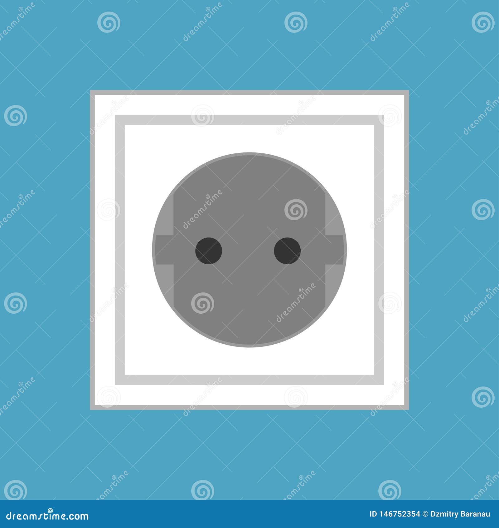 Wall Socket Vector Icon Equipment Interior Technology Object ...