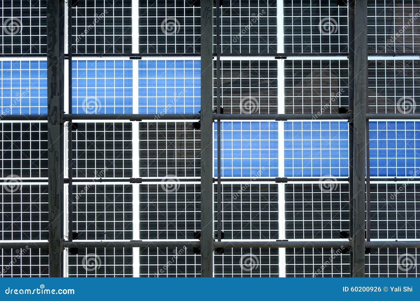 Wall of Solar Panels stock photo. Image of energy, panel - 60200926