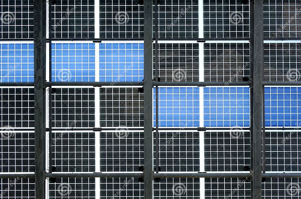 Wall of Solar Panels stock photo. Image of energy, panel - 60200926