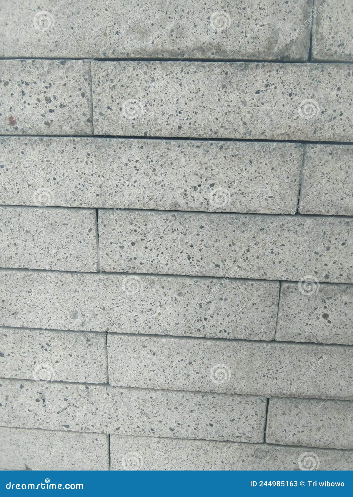 A Wall with a Square Brick Motif with Sand and Cement in Stacked Layout ...