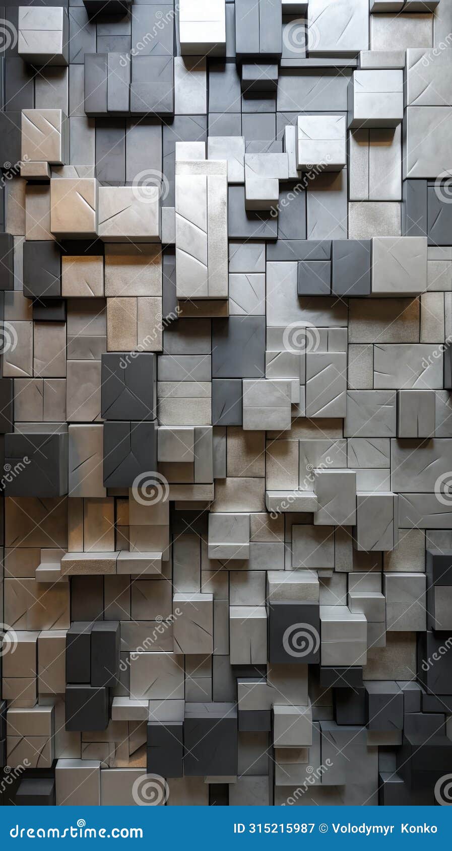 A Wall with Square and Rectangle Shapes Stock Image - Image of design ...