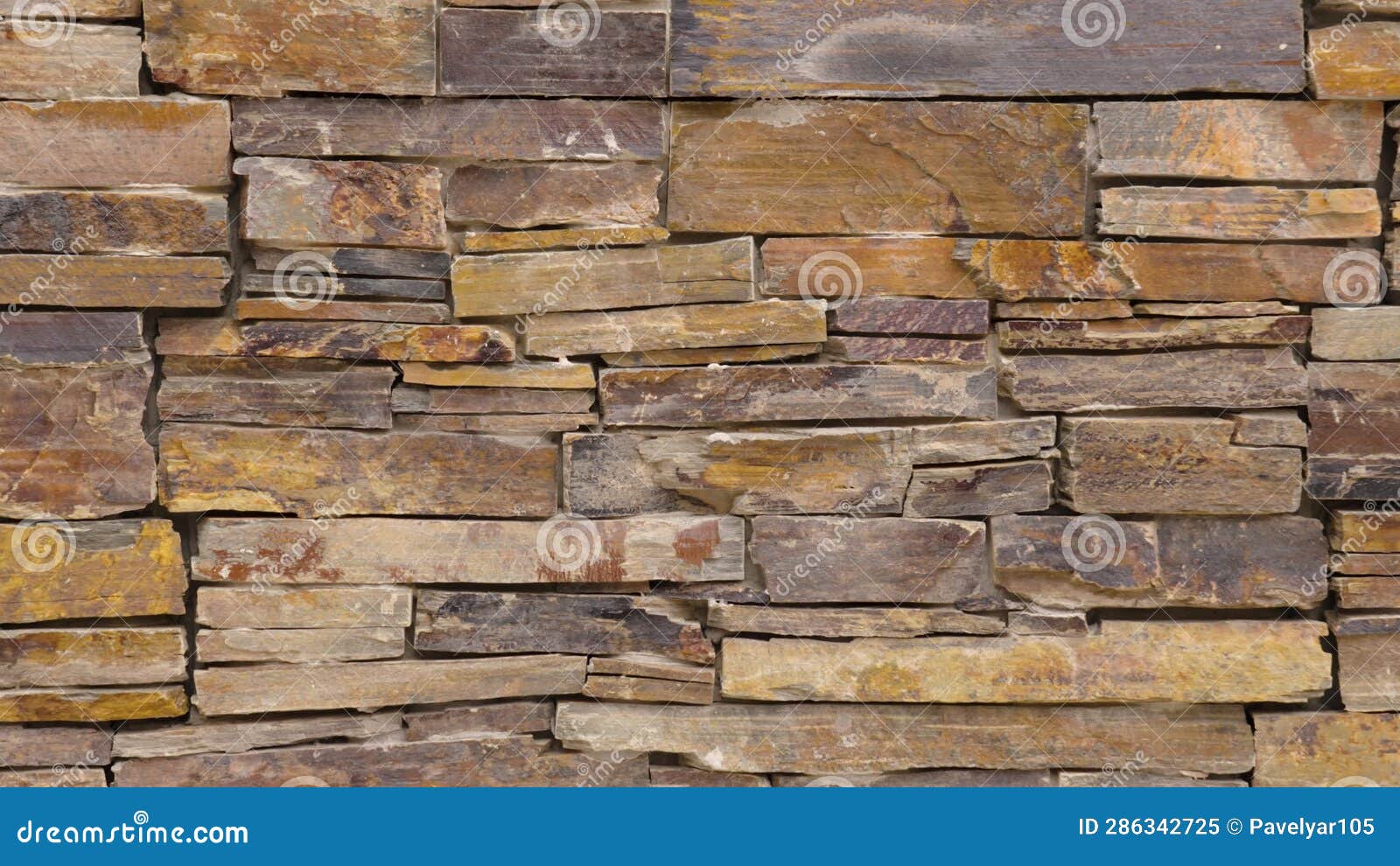 Wall of Stacked Thin Natural Stones. Ledgestone Decorative Cladding ...