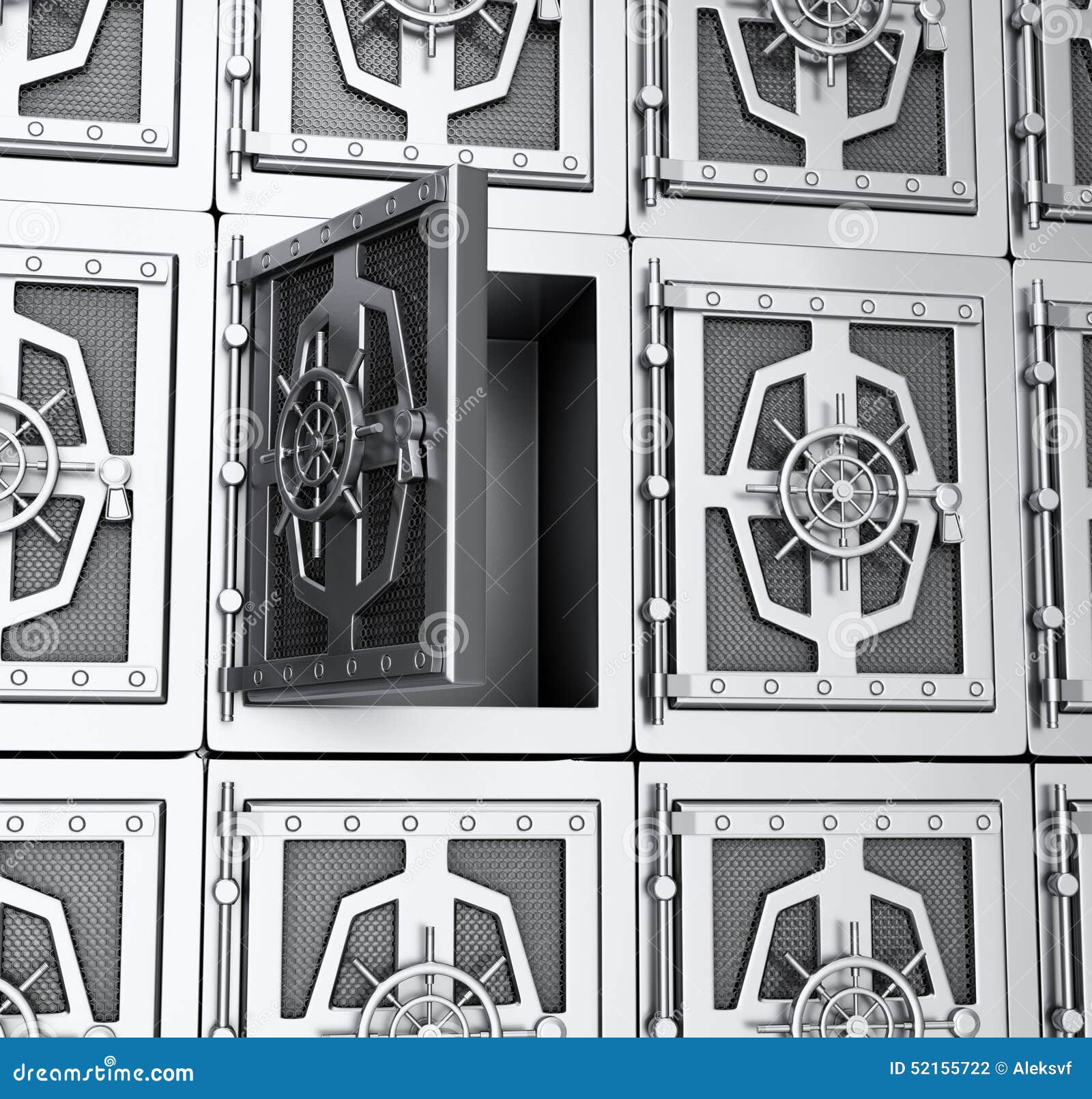 Steel Safes Set. Powerful Screw Lock Vaults For Safeguarding Valuables ...