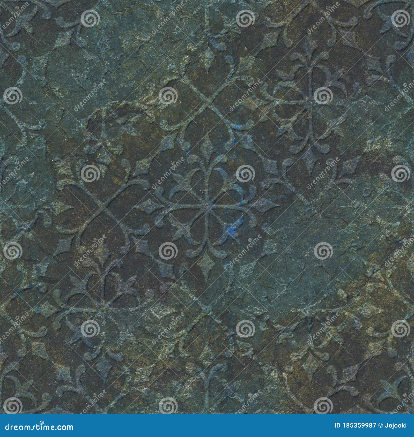 Wall Stencil Plaster Seamless Texture, Pattern on Grunge Background ...