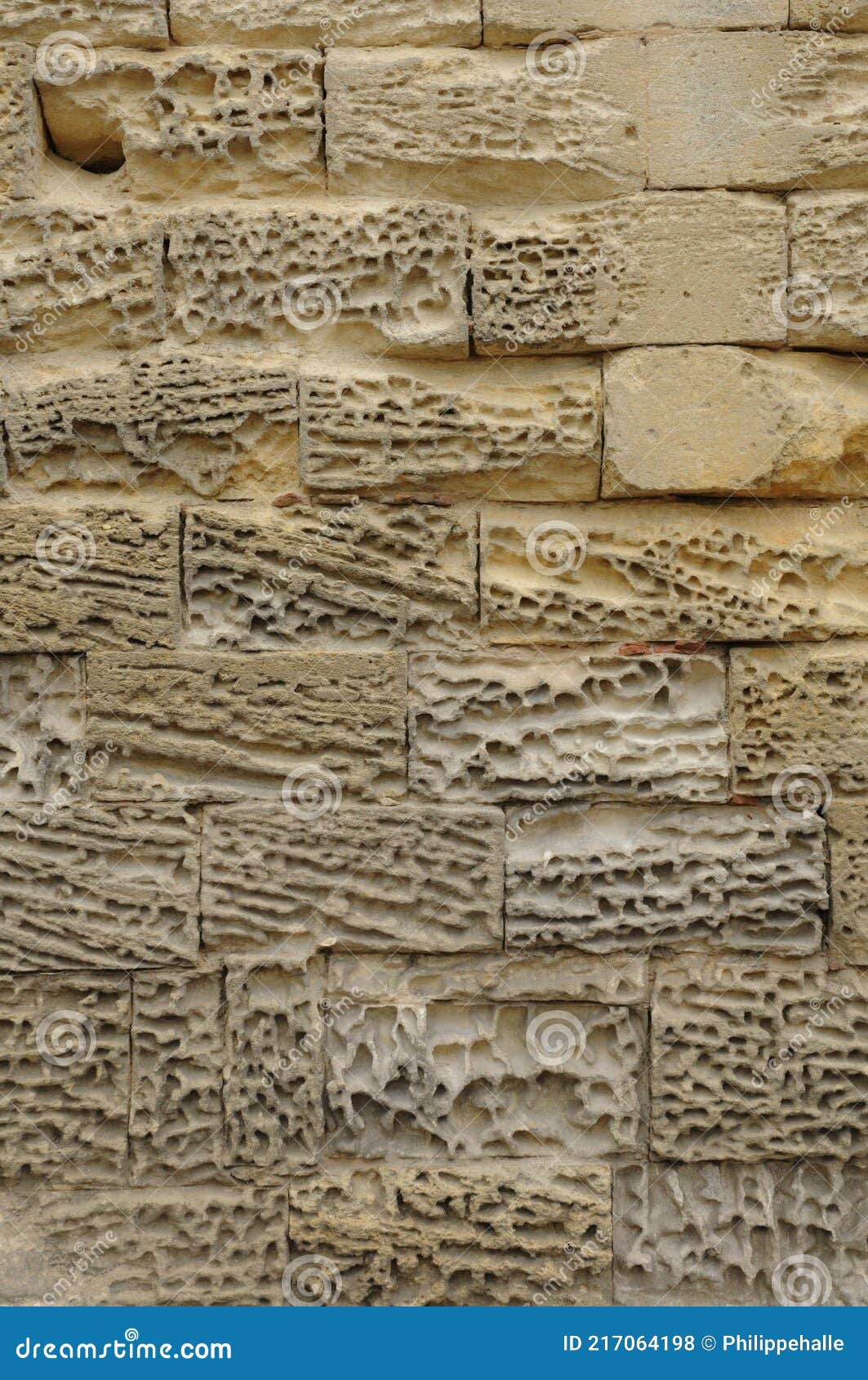 A tuffeau stone wall stock photo. Image of cement, stone - 217064198