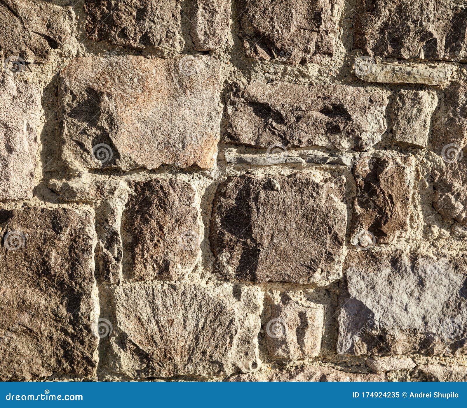 Wall of Stone Blocks As an Abstract Background Stock Image - Image of ...
