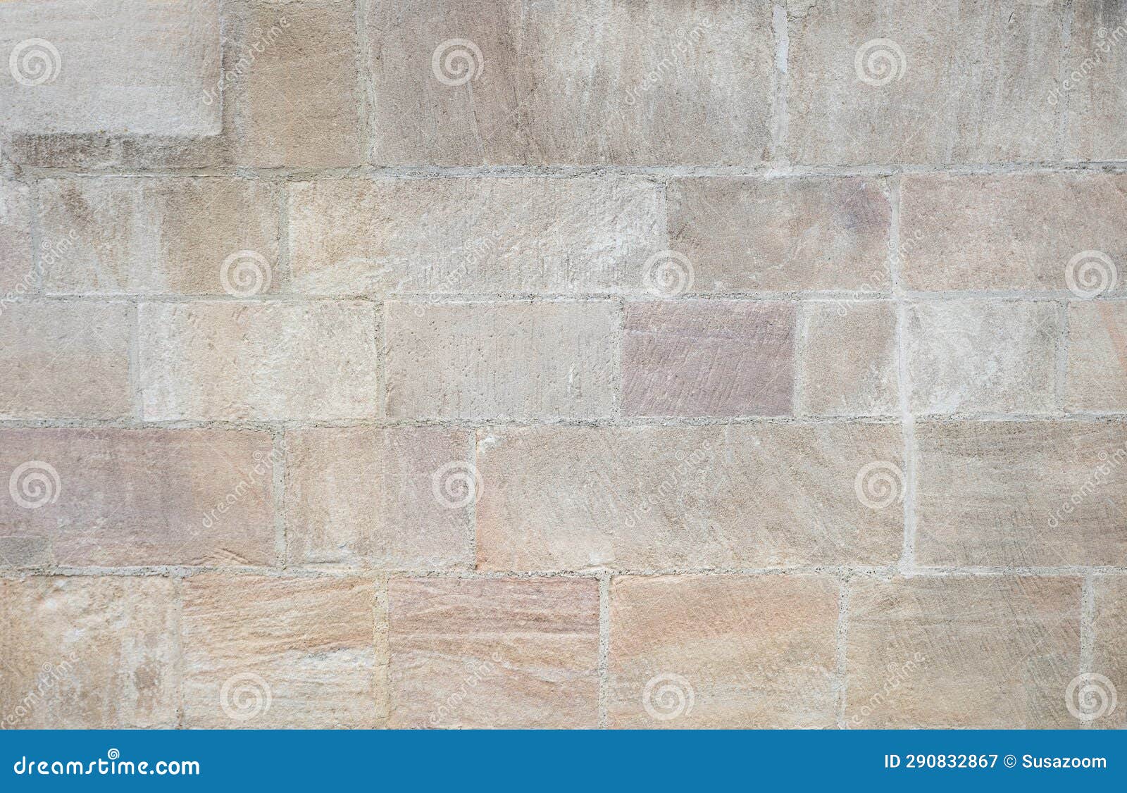 Wall with Stone Blocks and Concrete, without Finery, Architectural ...