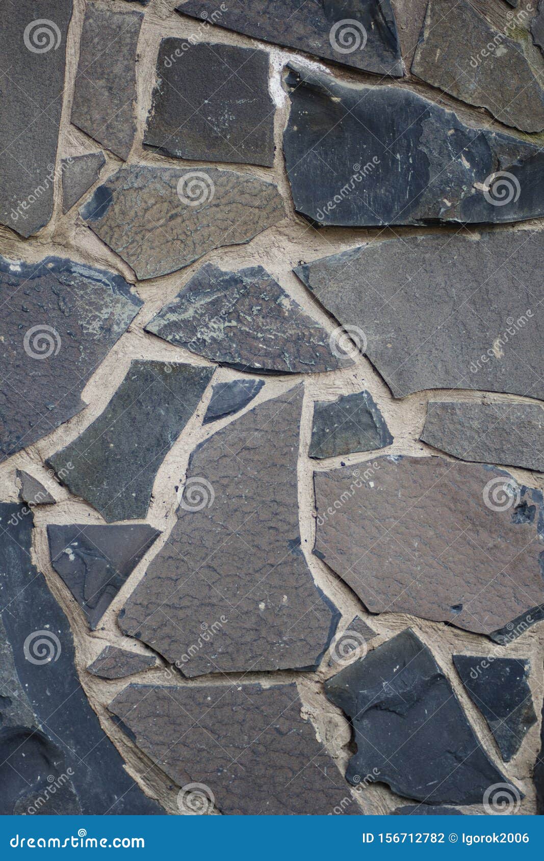 Texture of Flat Stone Blocks of Different Sizes. Stock Photo - Image of ...