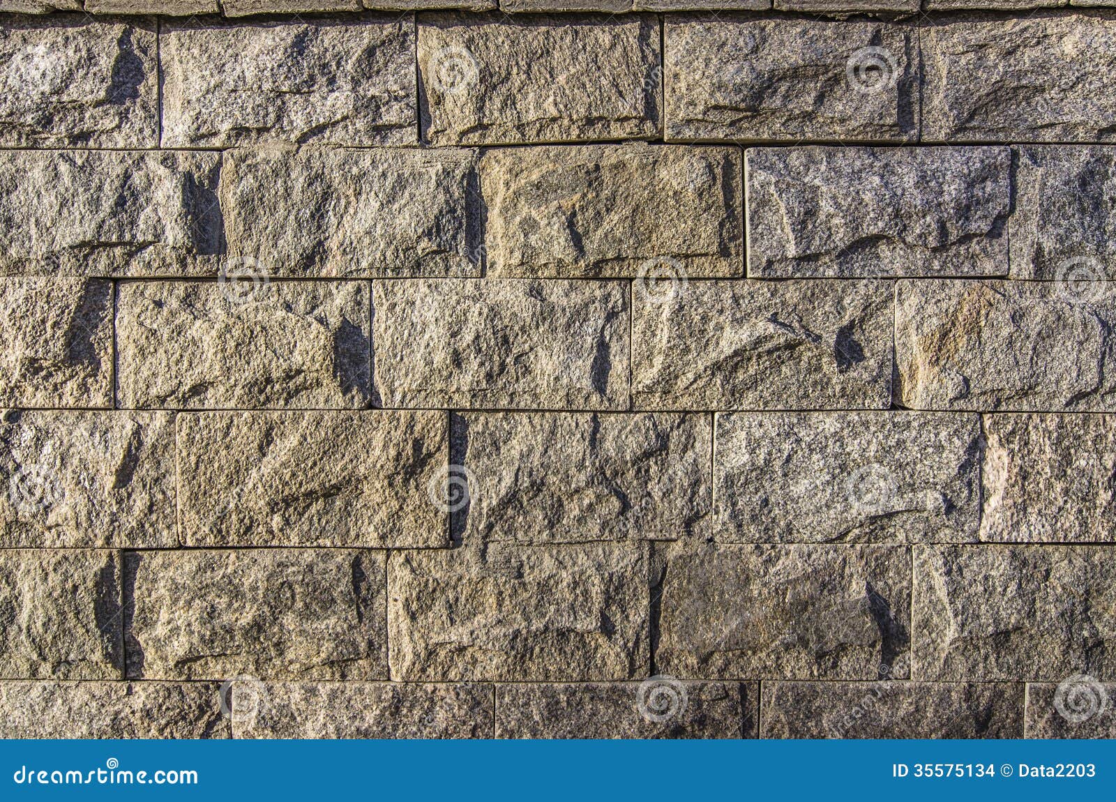 Wall of stone blocks stock photo. Image of pattern, surface - 35575134
