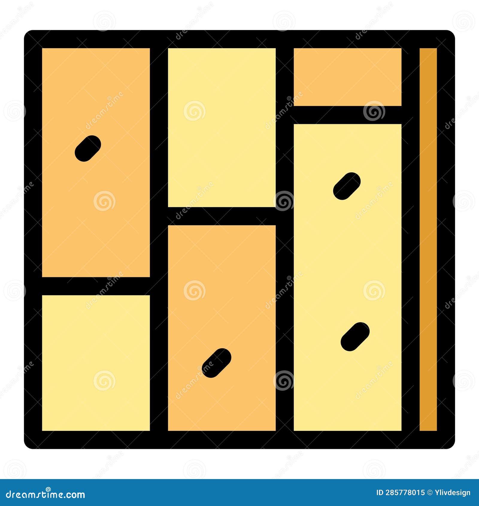 Wall Stone Icon Vector Flat Stock Vector - Illustration of painter ...