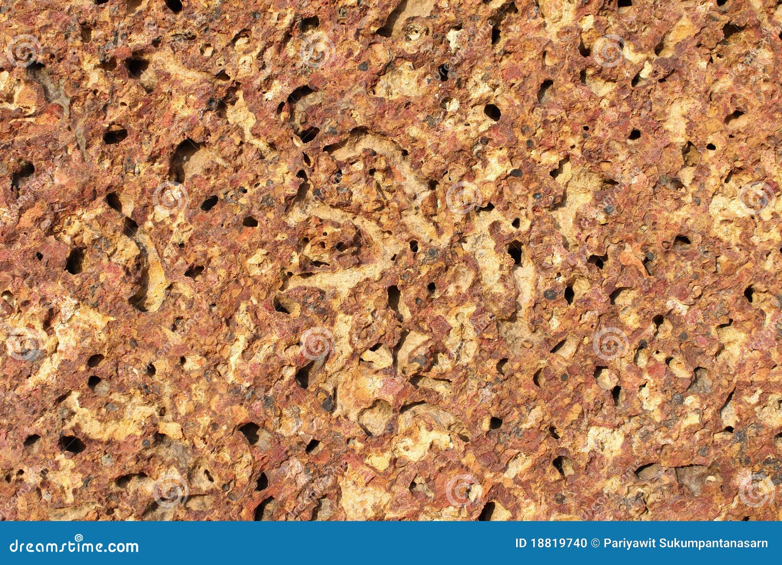 Wall Stone Was Eroded and Decayed for Background Stock Photo - Image of ...