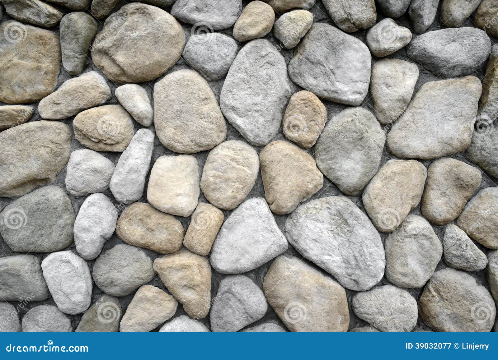 Round Natural Stone Wall