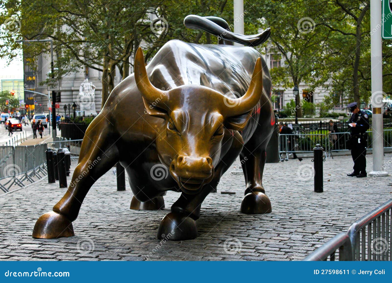 Wall Street Byk, Manhattan, NYC, NY Zdjęcie Editorial - Obraz złożonej ...