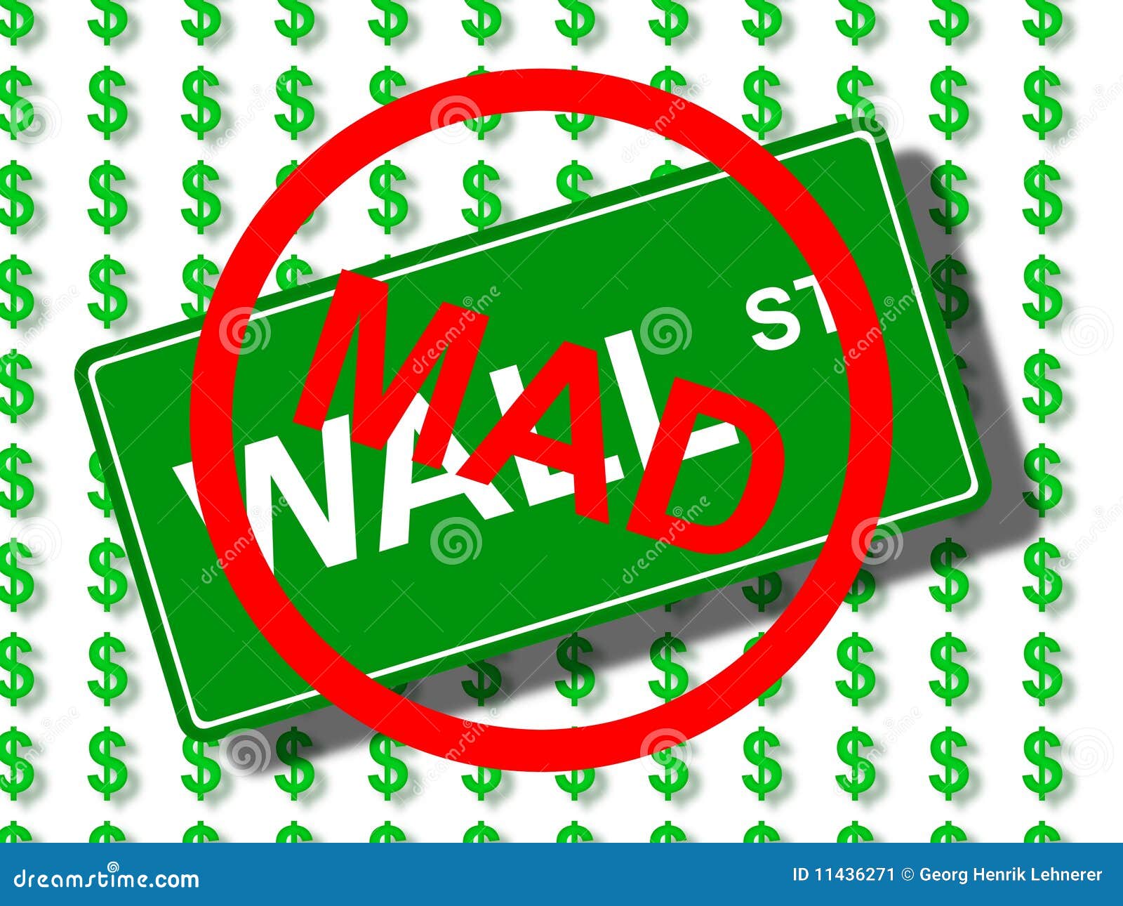 Wall Street Mad stock illustration. Illustration of currency - 11436271
