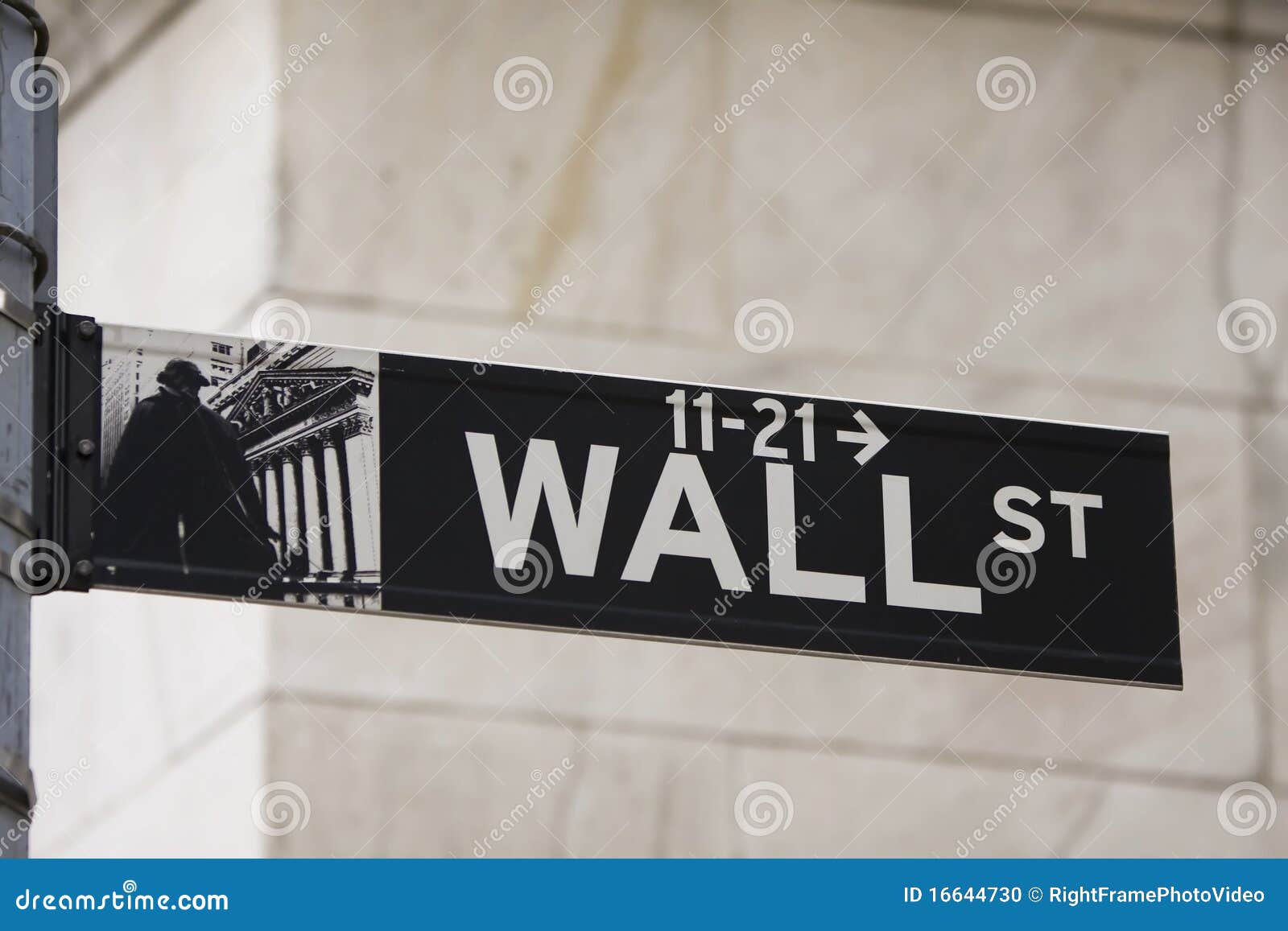 Wall street sign editorial image. Image of acting, forex - 16644730