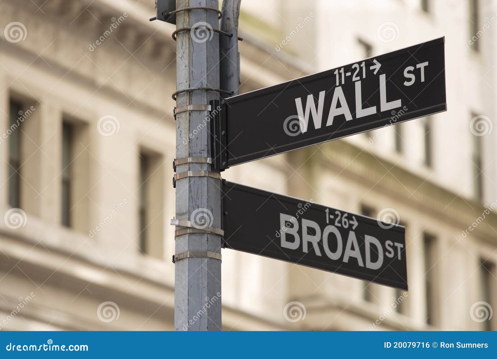 Wall street sign stock photo. Image of america, tourism - 20079716