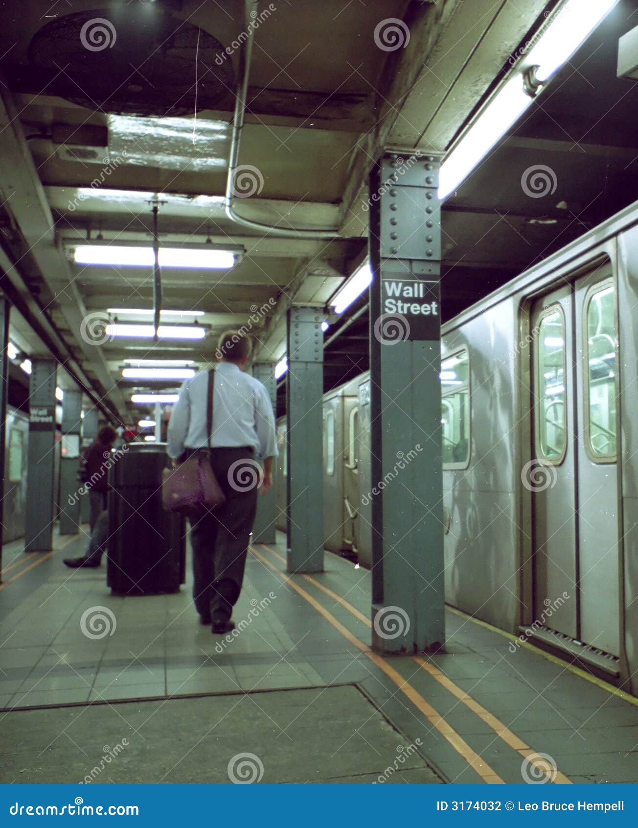 Wall Street Subway Commuter New York USA Stock Photo - Image of active ...