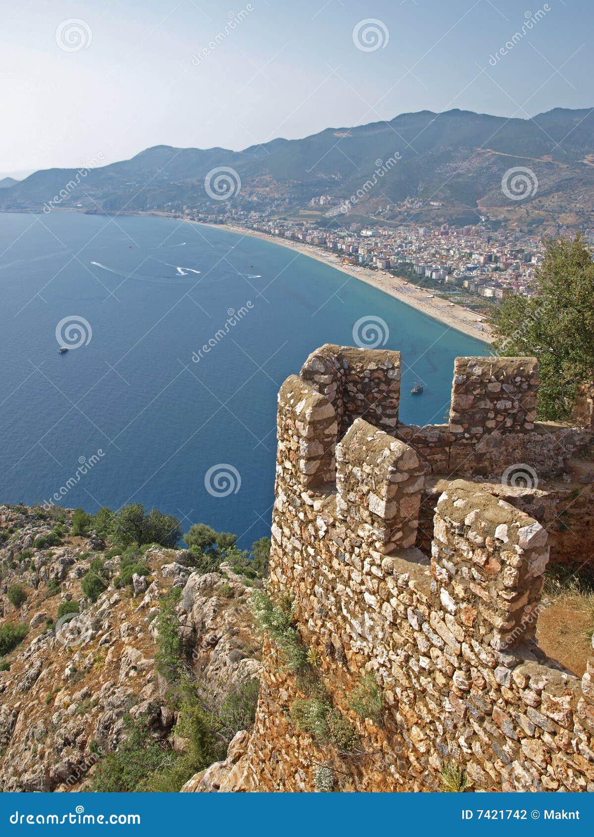The wall of the stronghold stock photo. Image of ramparts - 7421742