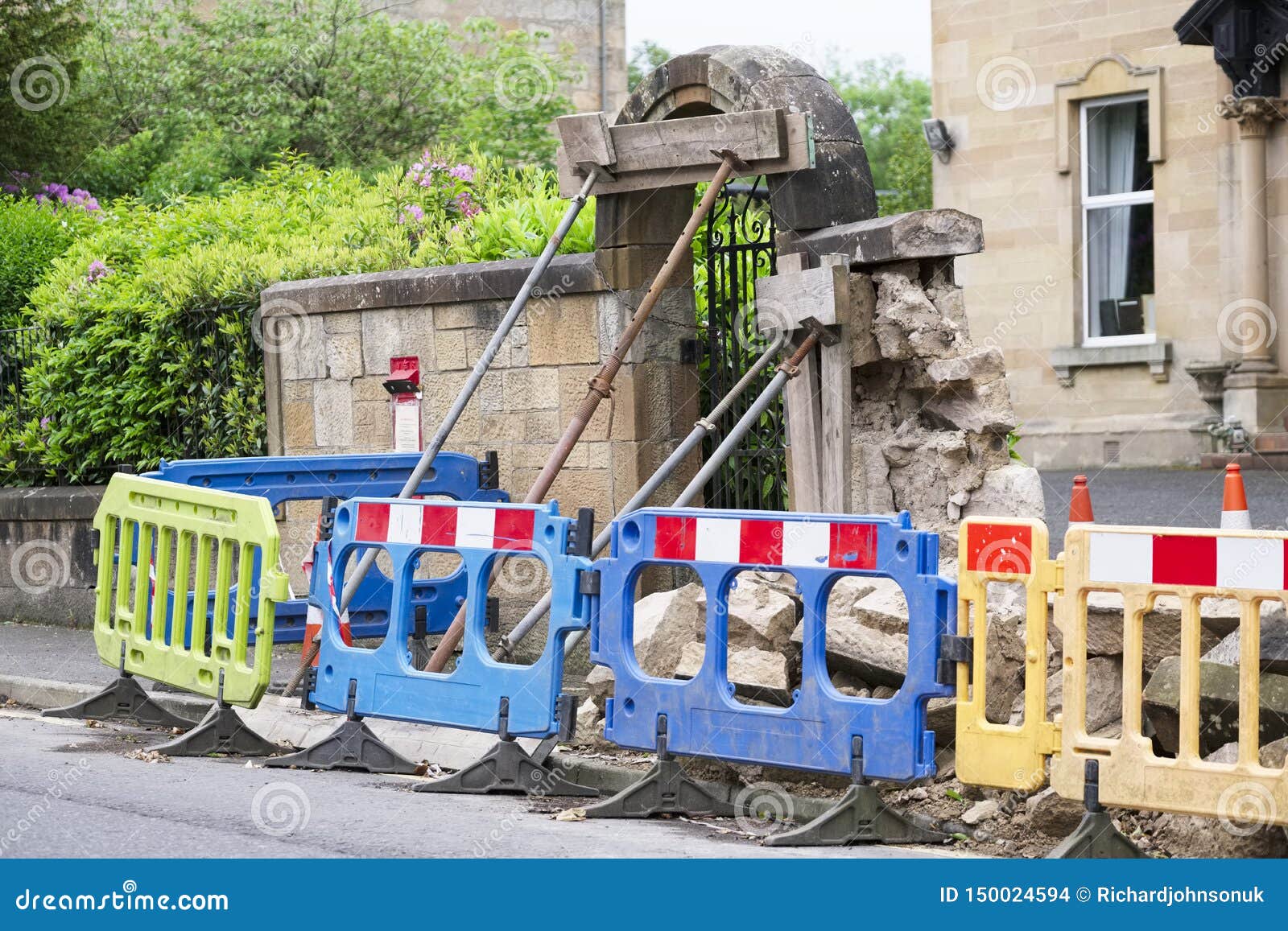 Wall Structure Collapse Anchor Prop Support Scaffold Pole and Barrier ...