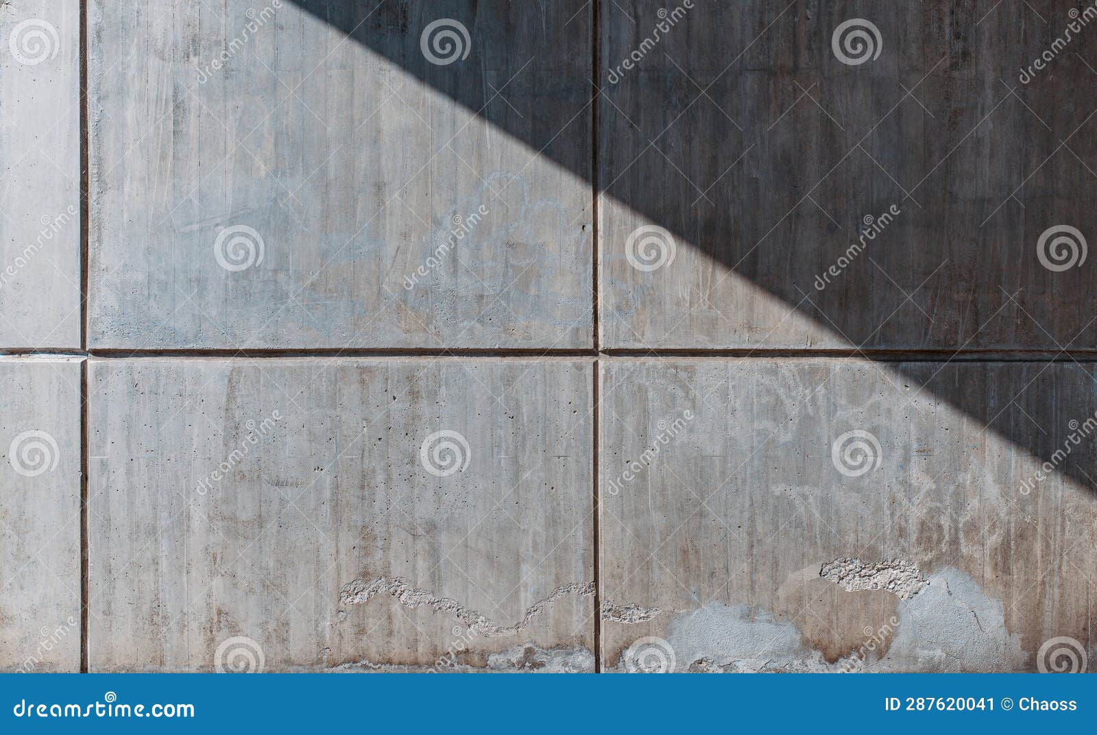 Wall Surface Made of Large Concrete Blocks Stock Image - Image of ...