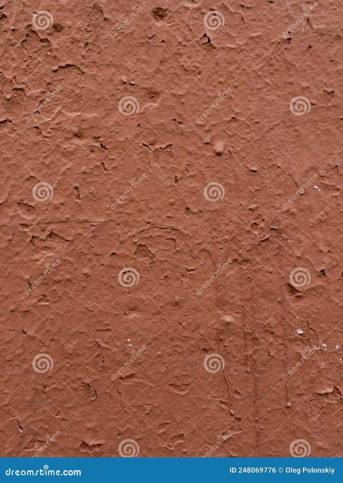 Wall Surface with Old Damaged Brown Plaster. Stock Photo - Image of ...
