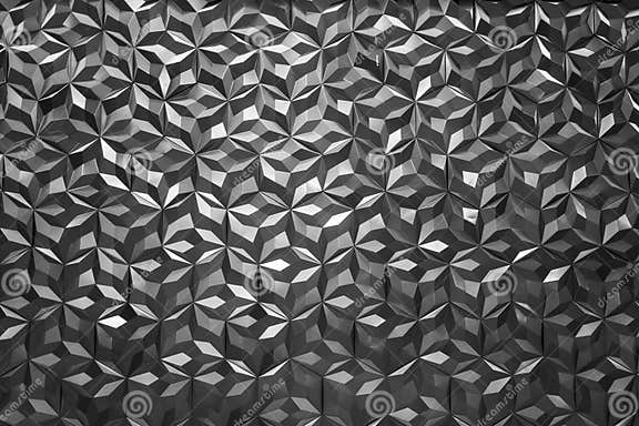 Wall Surface with Relief Patterns in Triangular Shapes Stock Photo ...
