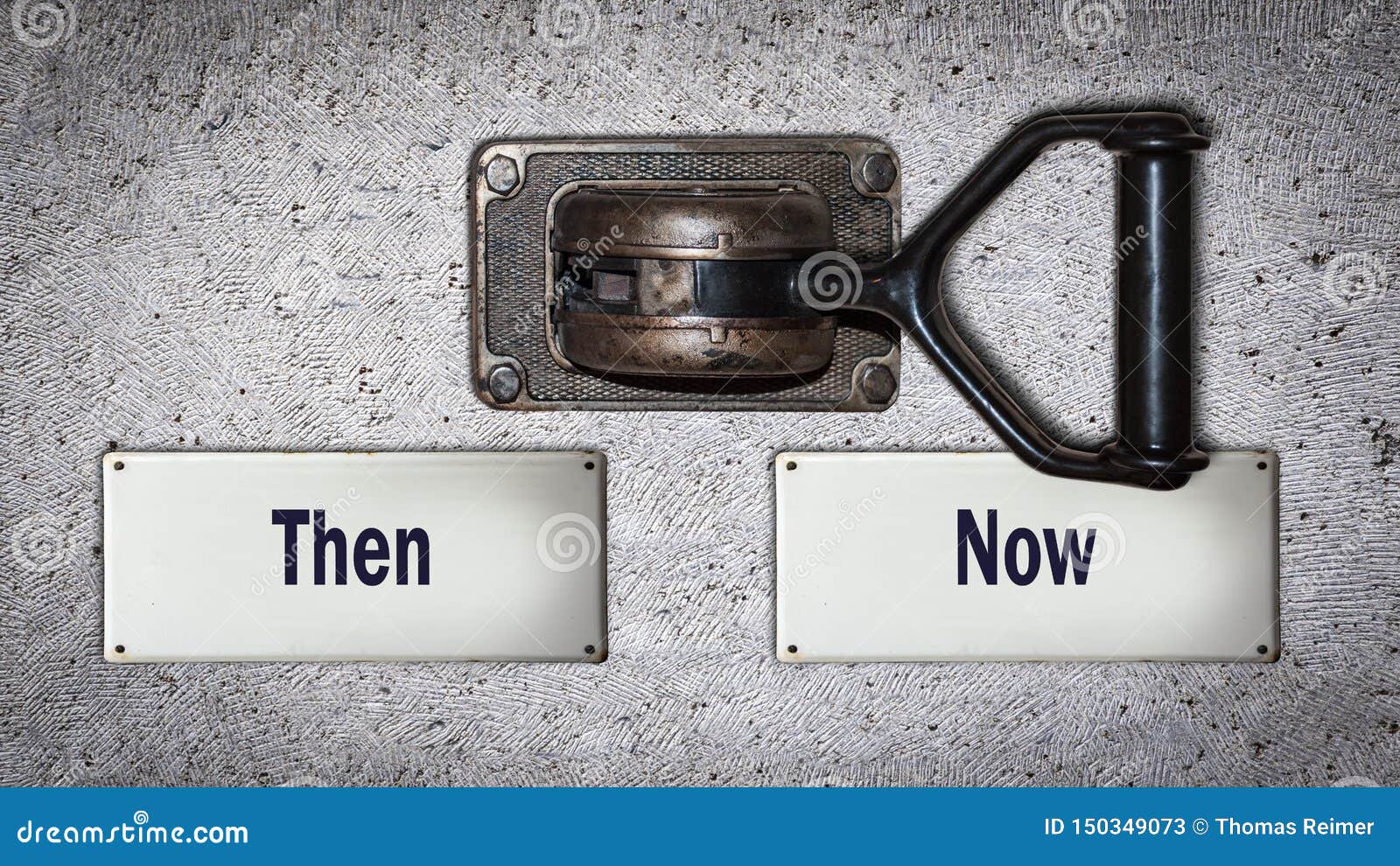 Wall Switch Now Versus Then Stock Image - Image of task, shield: 150349073