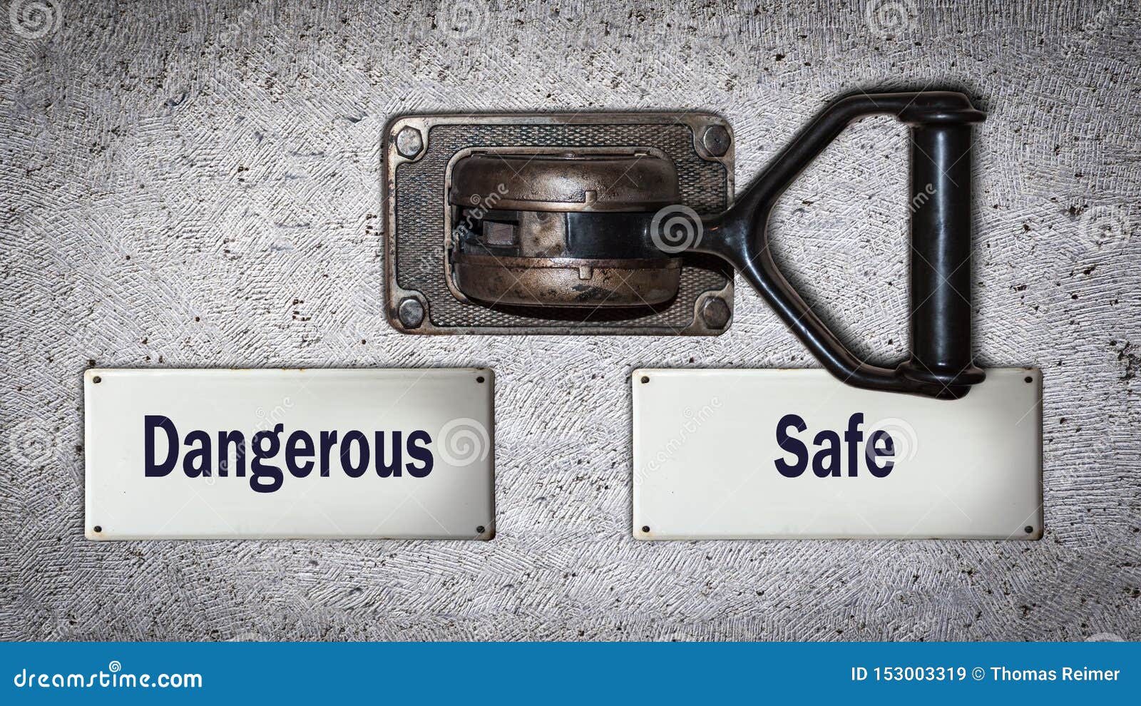 Wall Switch Safe Versus Dangerous Stock Illustration - Illustration of ...