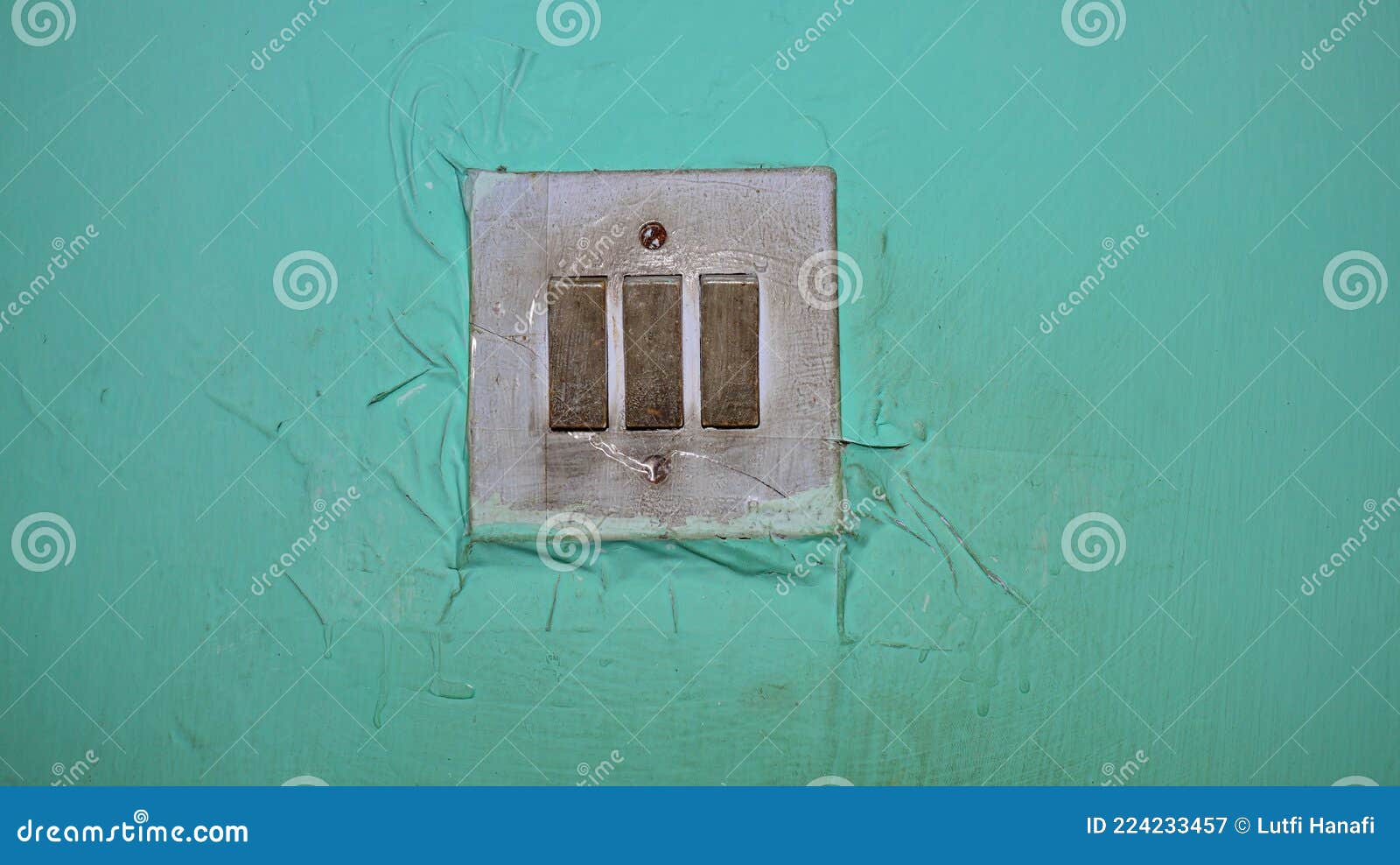 Power Electrical Socket, Stuck To the Wall Stock Image - Image of close ...