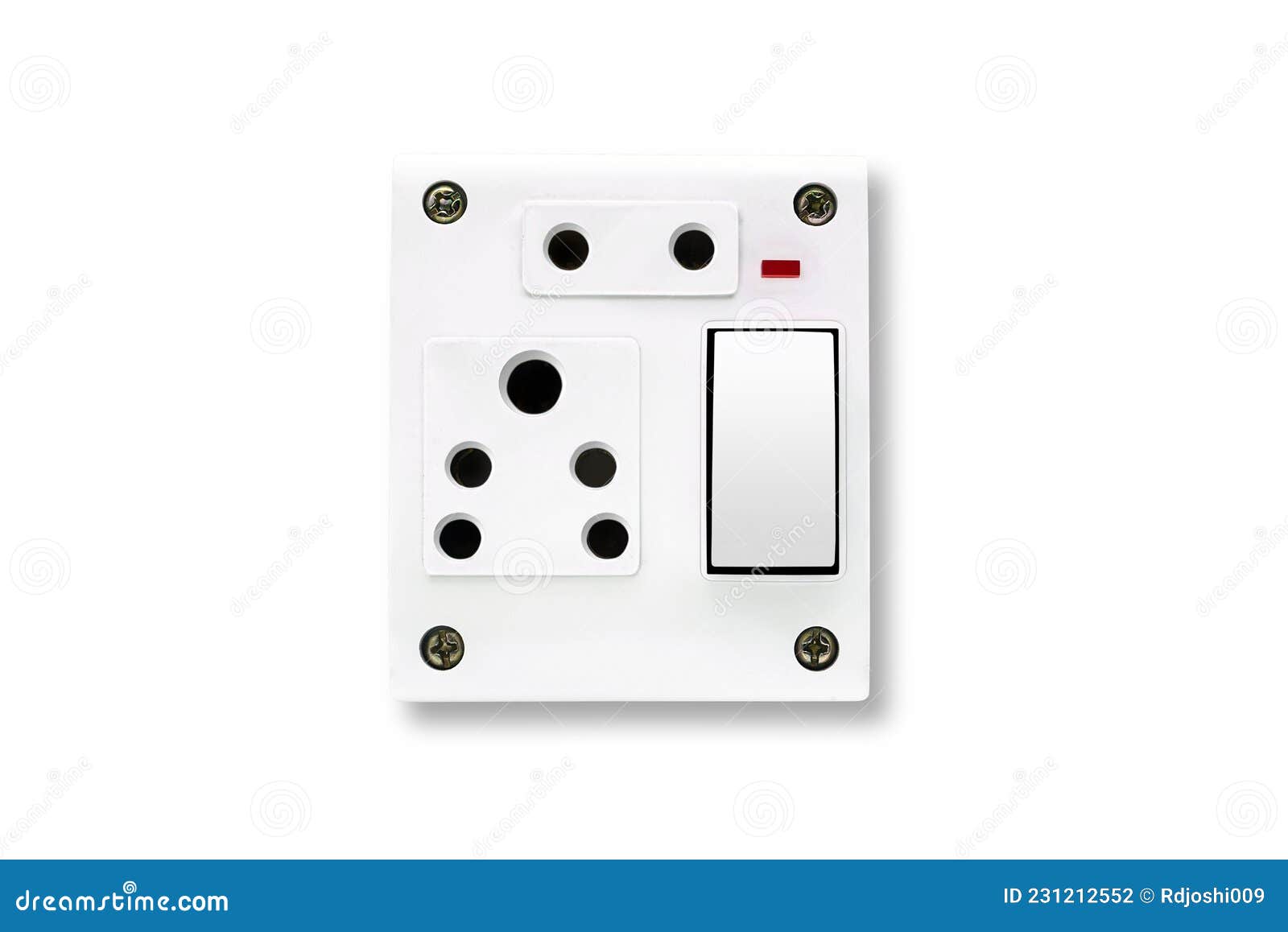 Wall Switch Power Electronic Component Socket Different and Modern ...