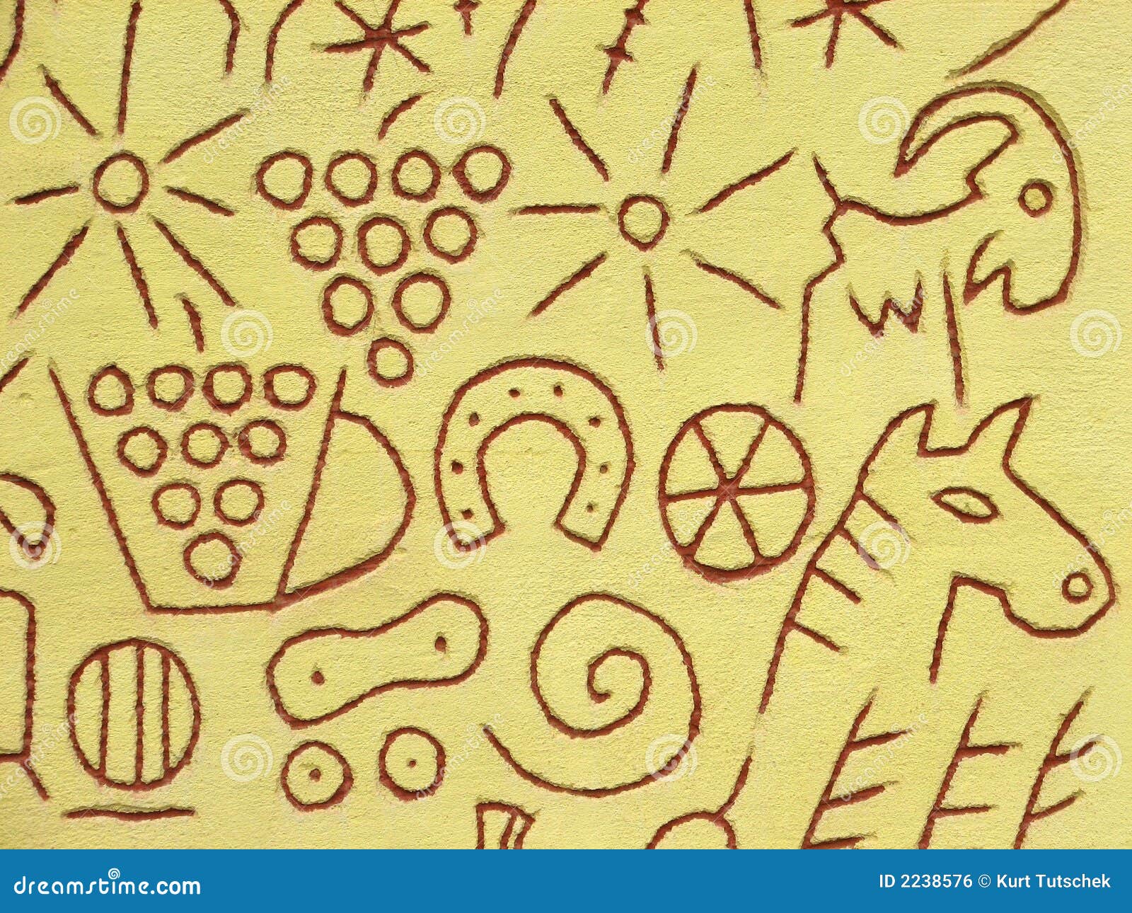 Wall With Symbols Picture. Image: 2238576