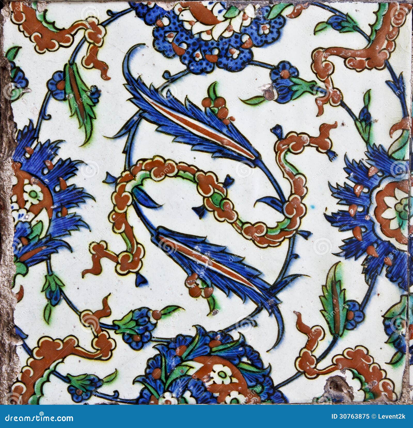 Wall Tails from Topkapi Palace in Istanbul Stock Image - Image of ...