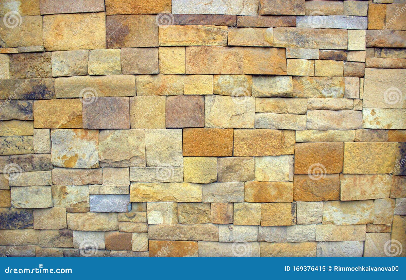 The Wall is Made of Tightly Laid Square and Rectangular Stone ...