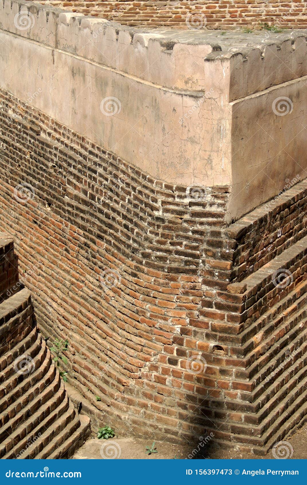 Wall on a Temple in the Bagan Archaeological Zone Stock Image - Image ...