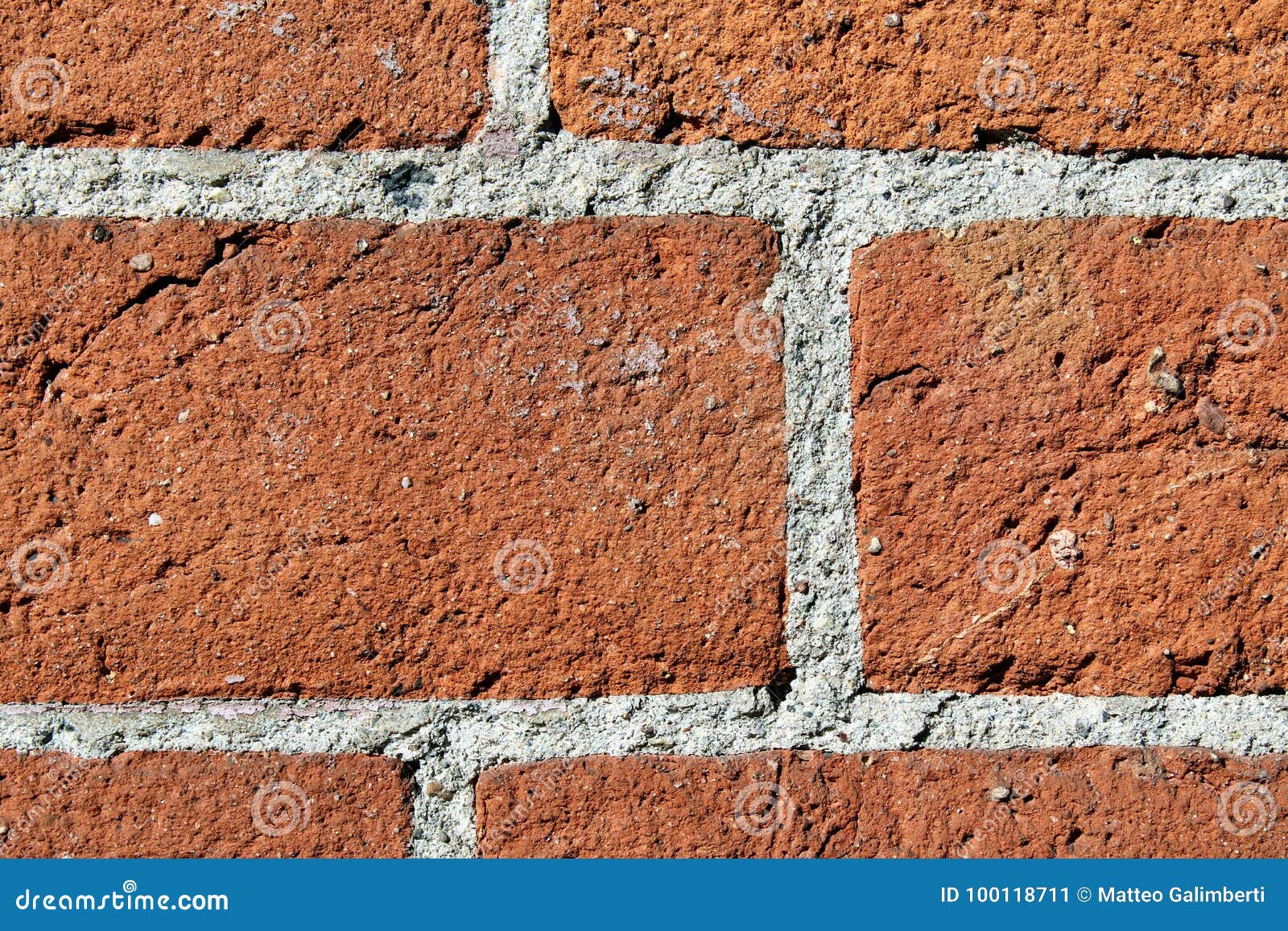 Wall of terracotta bricks stock image. Image of stretchers - 100118711