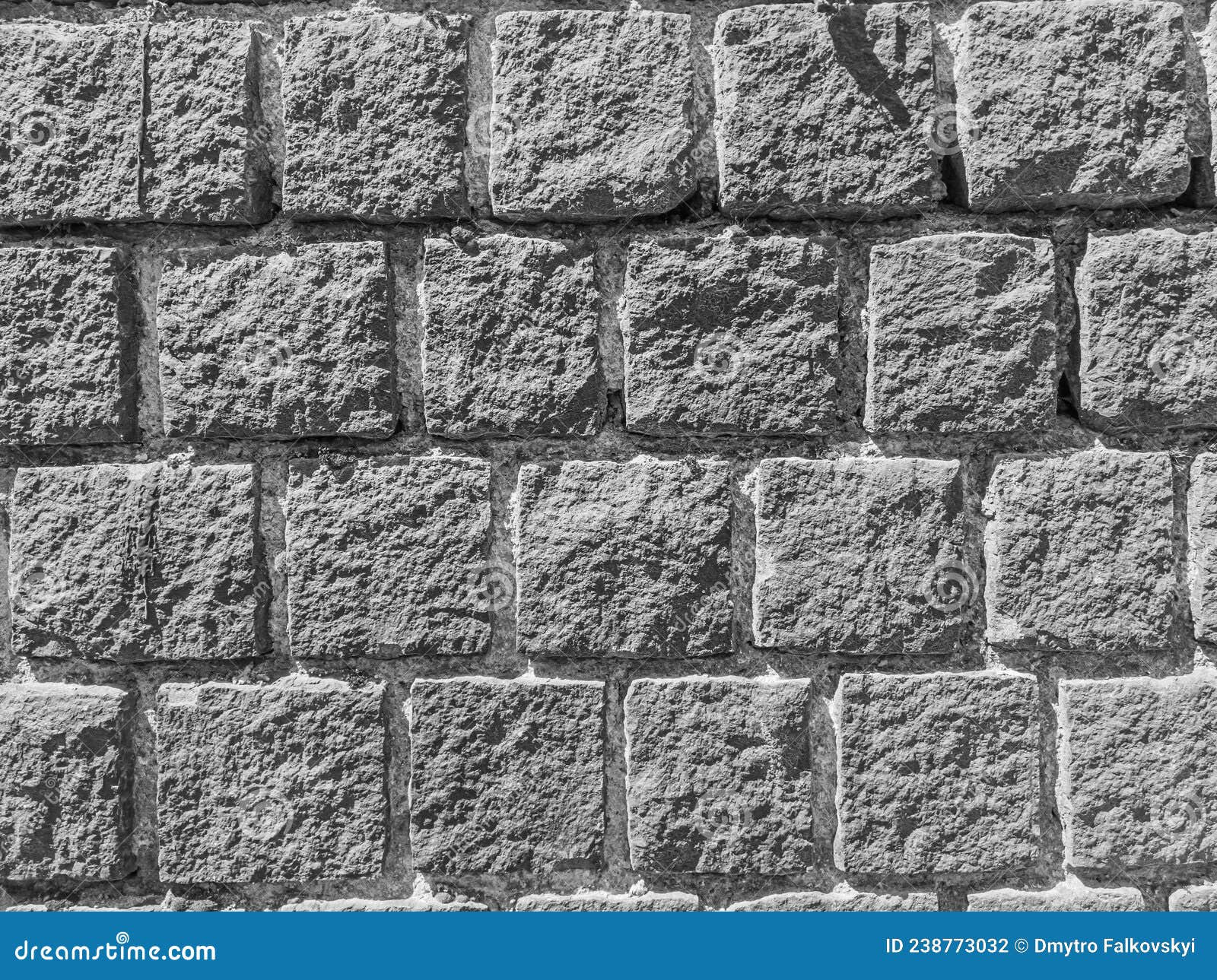 Wall Texture of Gray Stone Blocks in Daylight Stock Photo - Image of ...