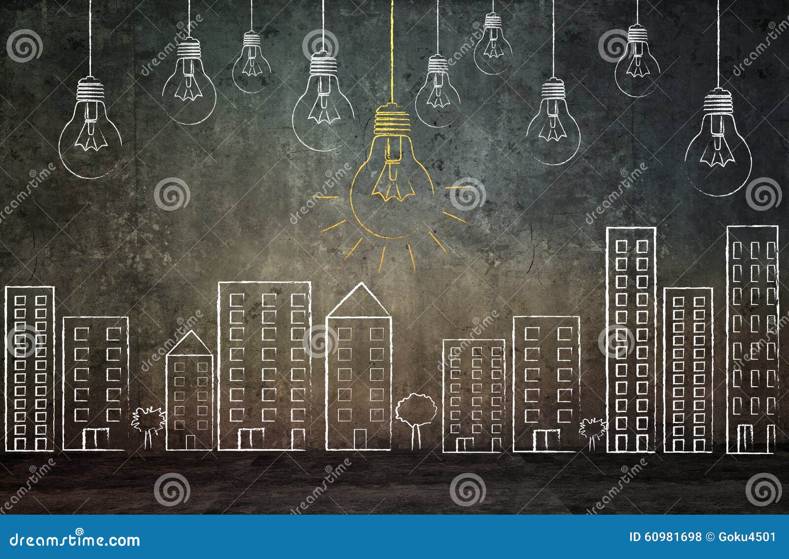Wall Texture with Light Bulbs Stock Illustration - Illustration of ...