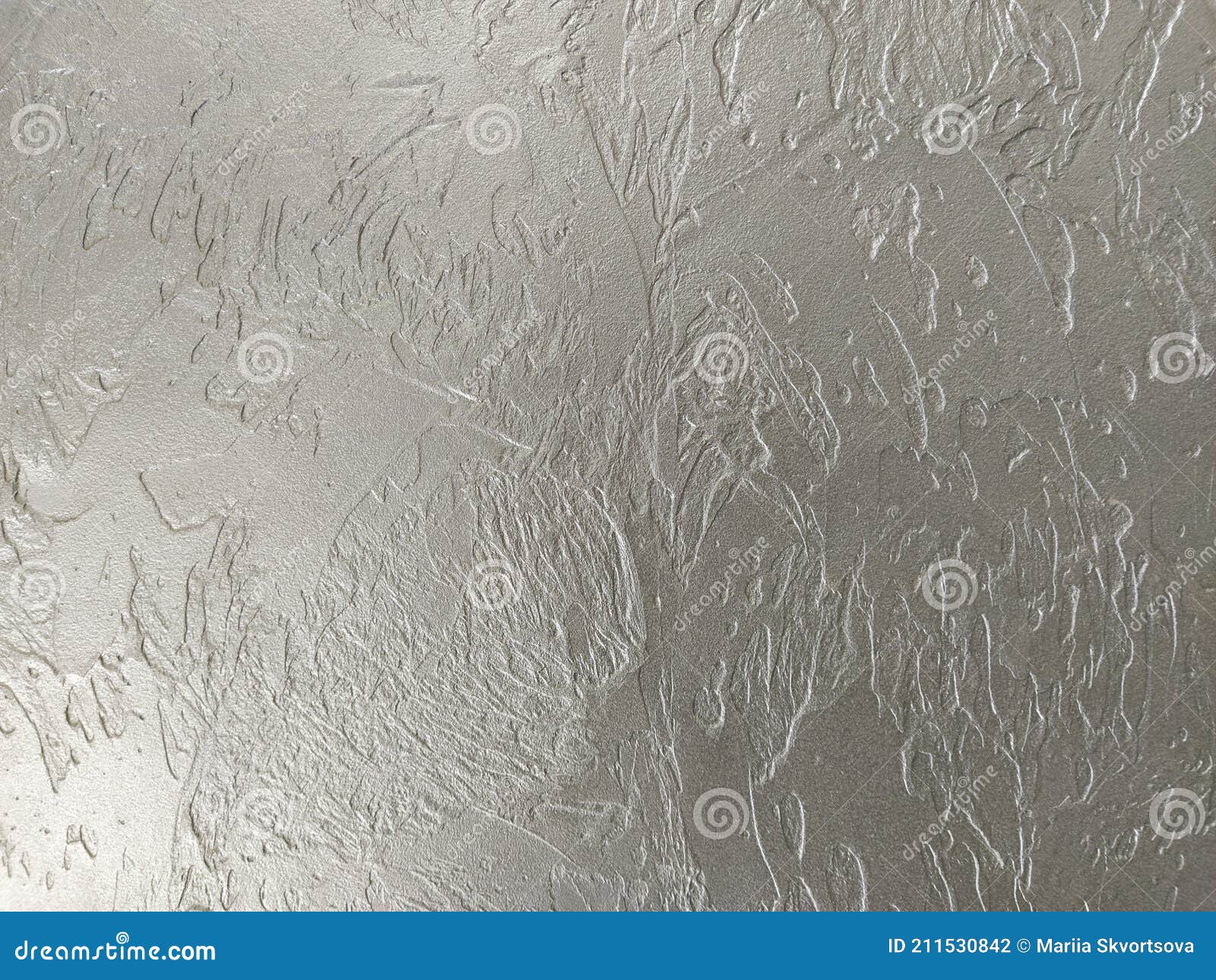 Wall with Abstract Texture Painted with Silver Paint Stock Photo ...