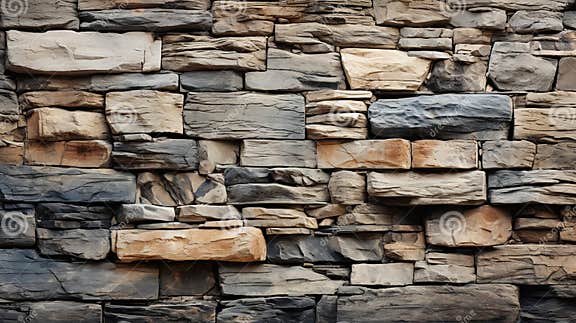 Wall Texture of Sharp Stone Bricks Tiles Stock Illustration ...