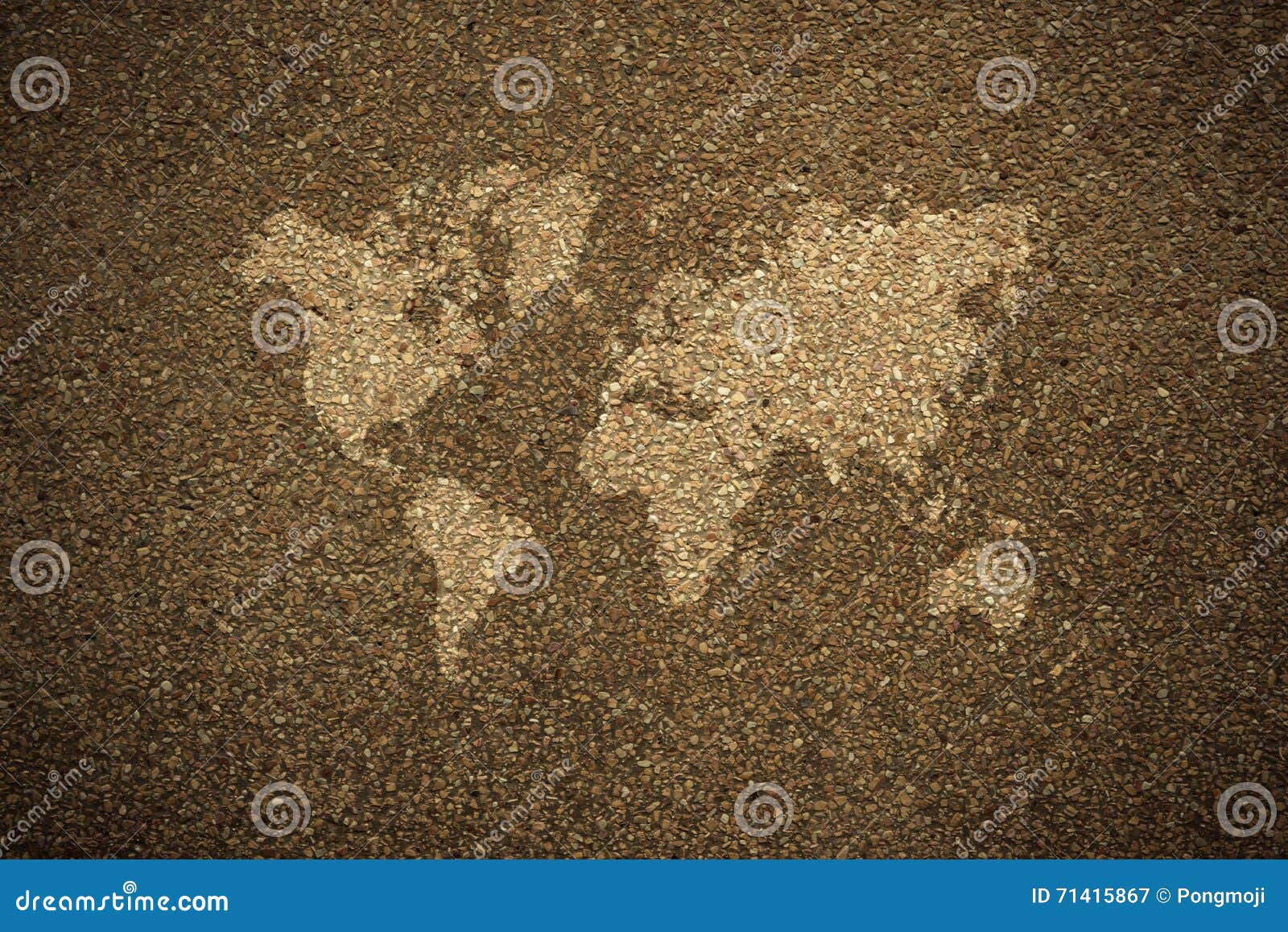 Wall Texture Surface Vintage Style with World Map Stock Image - Image ...