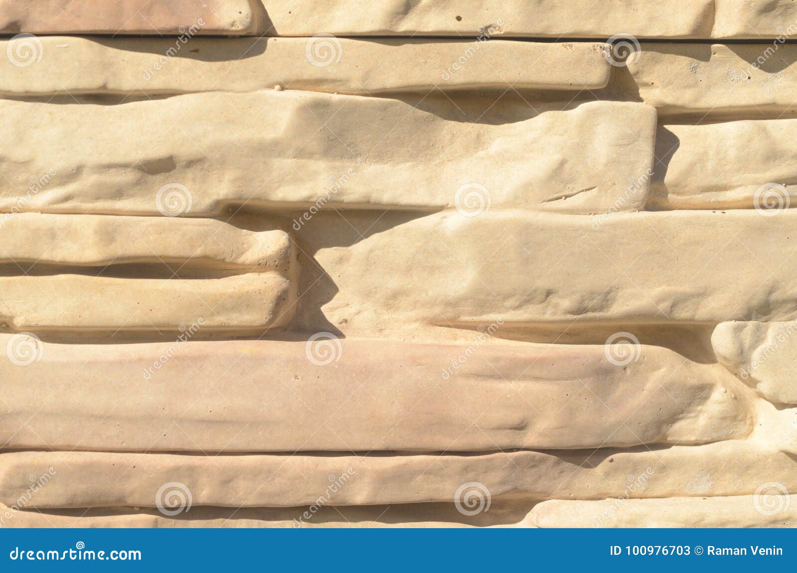 Wall Texture from Tile Laying in the Shade and in the Sun. Stock Image ...