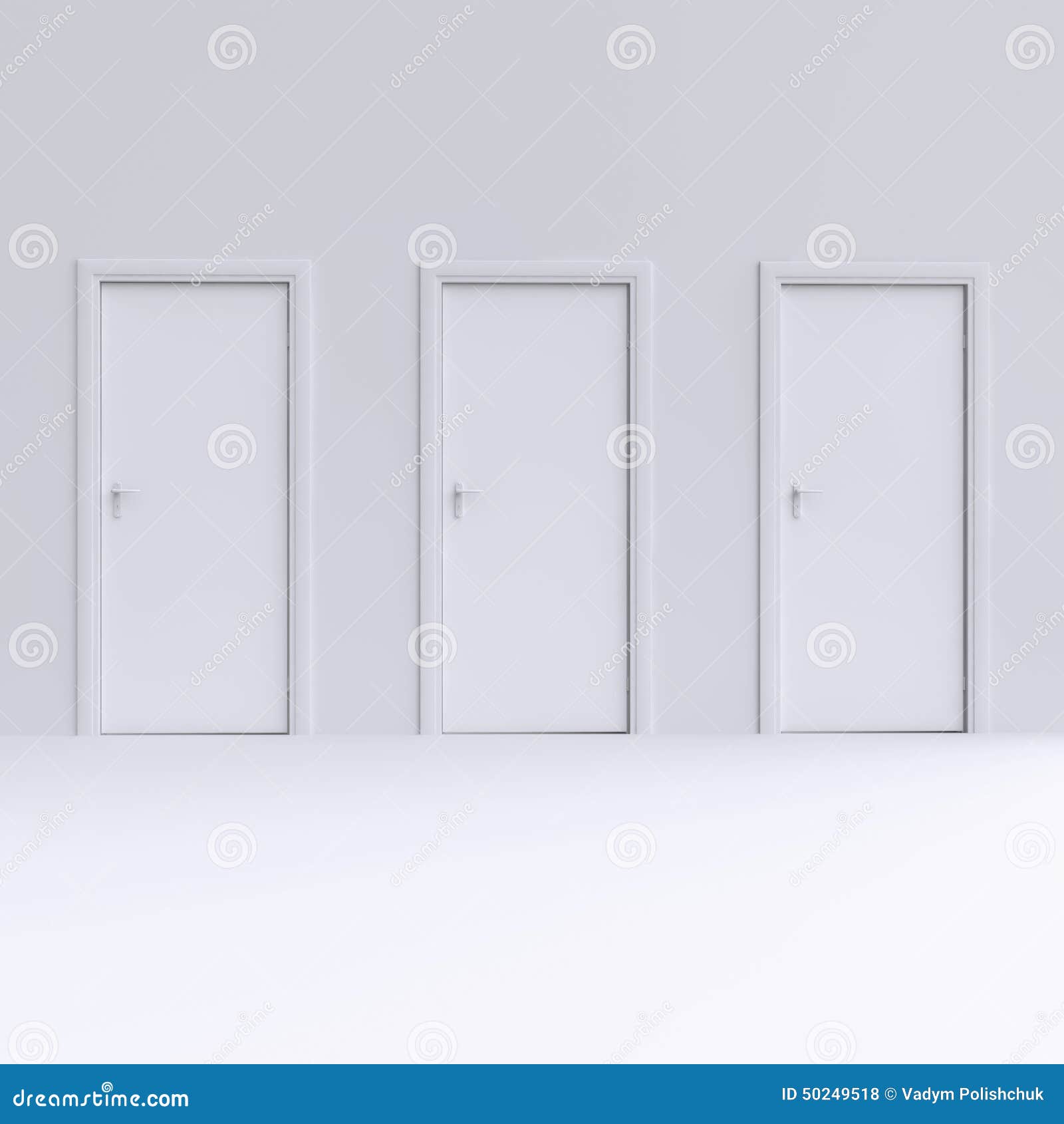 Three Doors, Question Marks Cartoon Vector | CartoonDealer.com #97606675