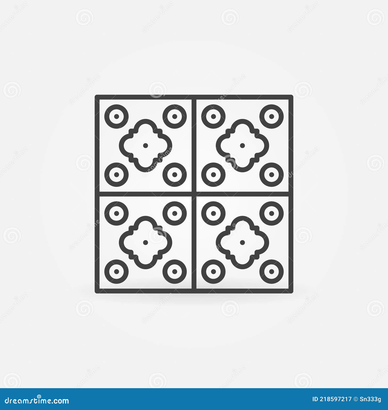 Wall Tile Vector Concept Icon in Thin Line Style Stock Vector ...