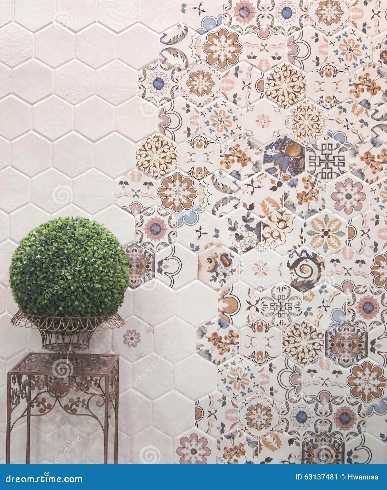 Wall tiles decoration stock image. Image of element, texture - 63137481